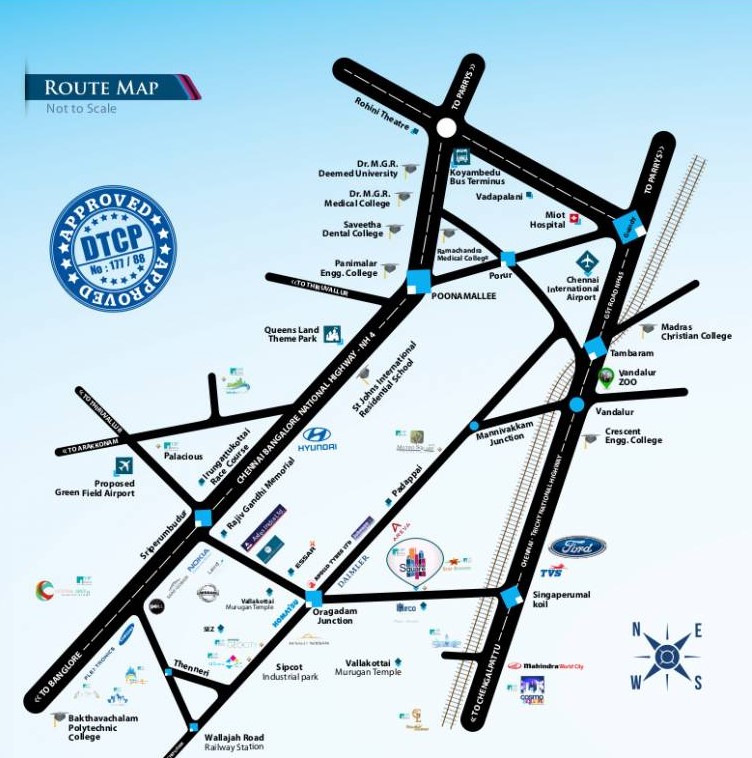 Grand Magnum Grand Square Plot for Sale in Oragadam, Chennai.